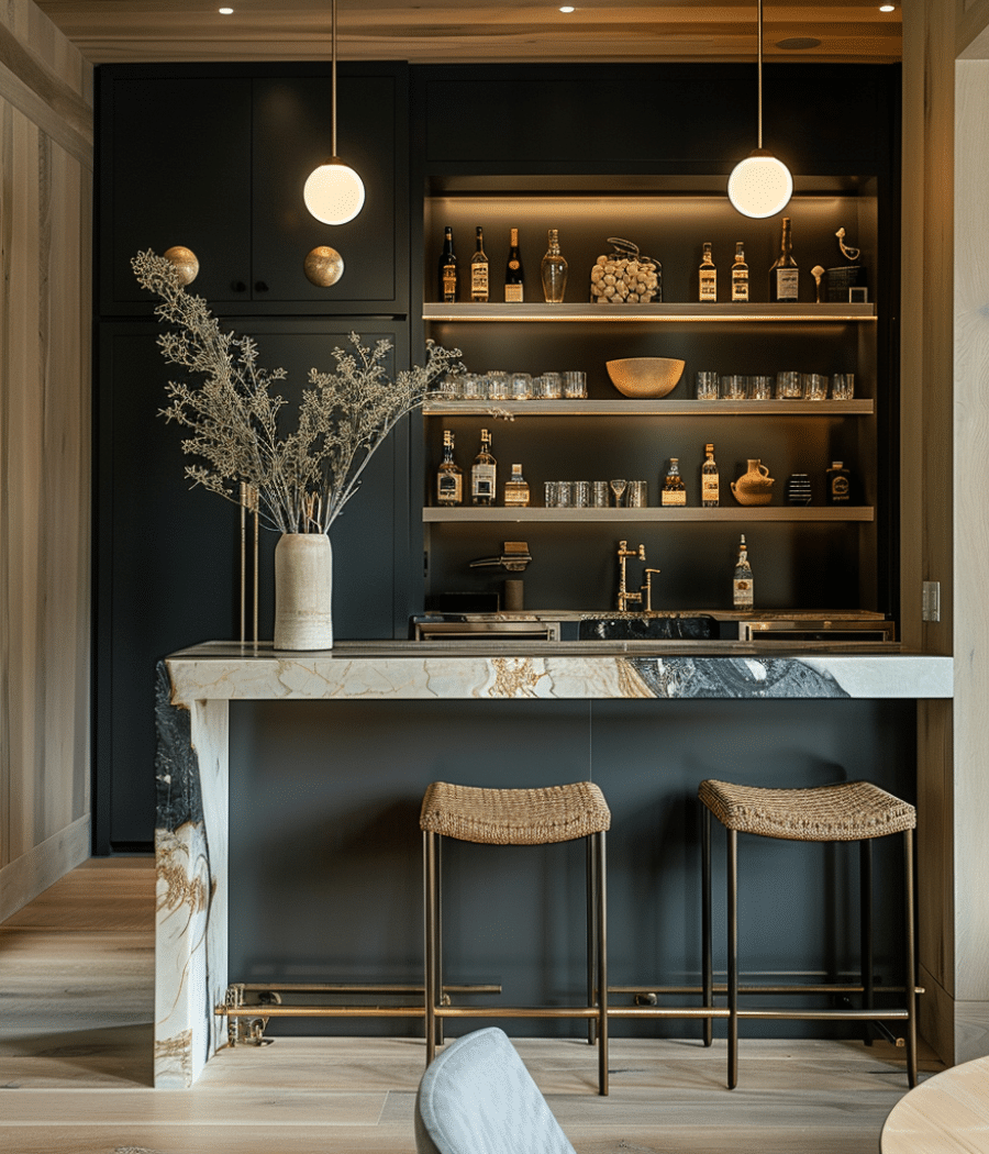 6 Design Techniques to create a luxury Home Bar : 27 Design Ideas ...