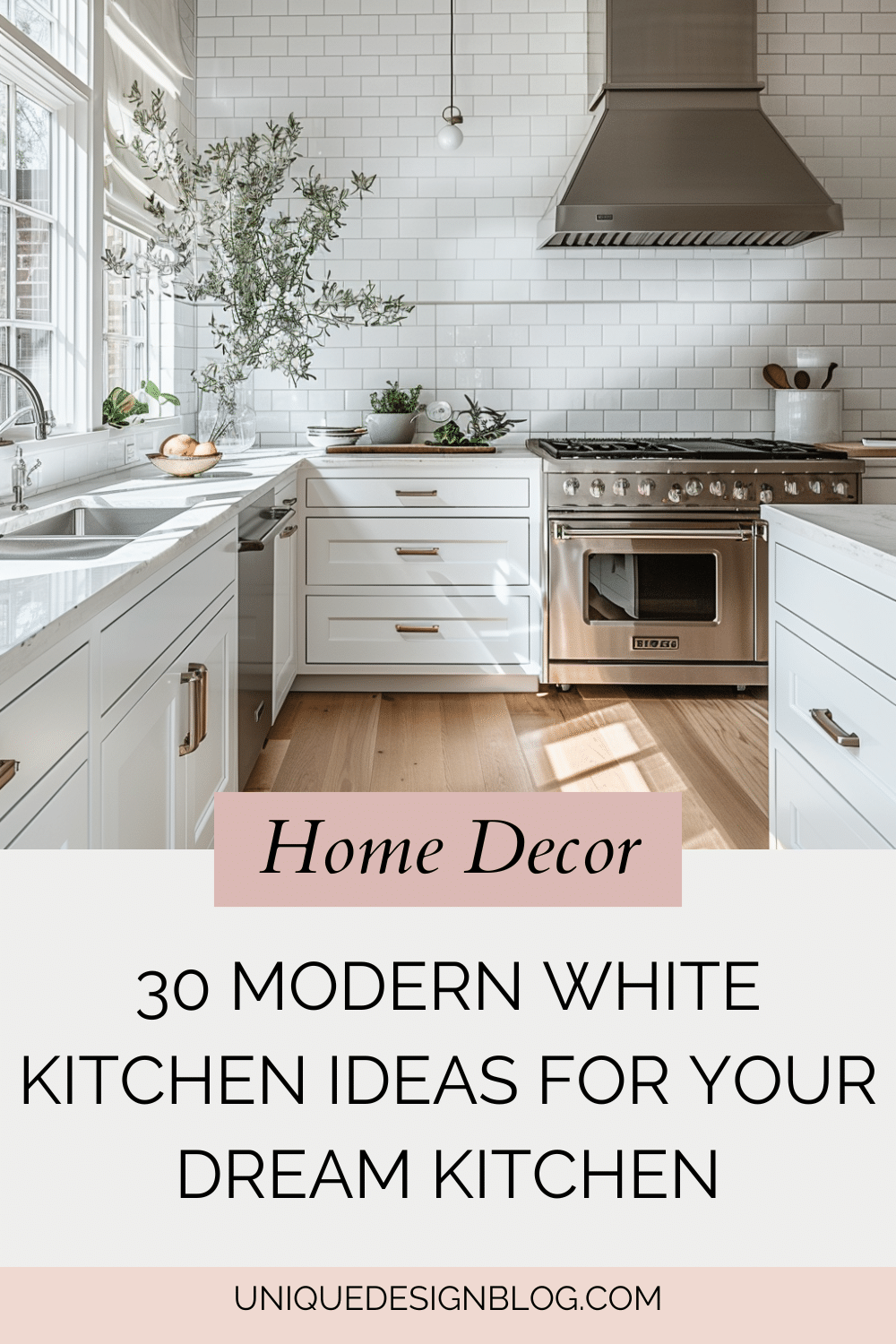 30 Modern White kitchen ideas for your dream kitchen - Unique Design Blog