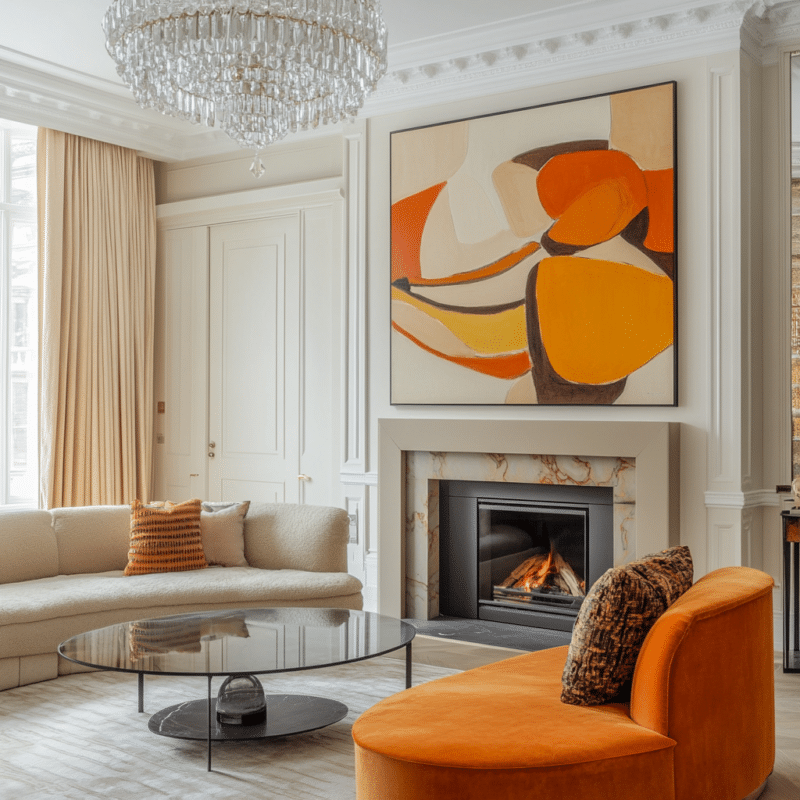 27 Inspiring ideas for adding Art over Fireplace - Unique Design Blog