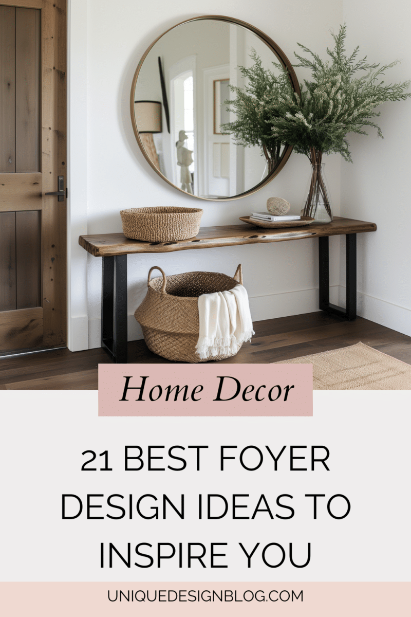 21 Best Foyer Design Ideas to Inspire You - Unique Design Blog