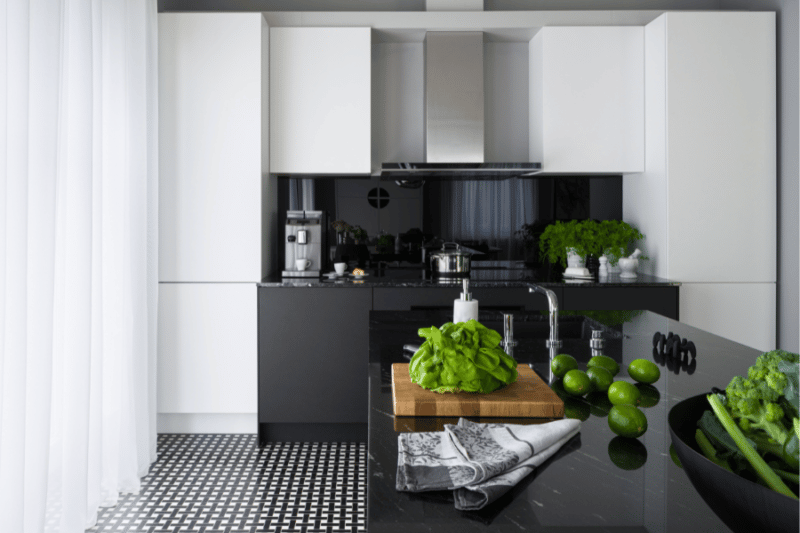 6 Easy Tips for Designing a Chic Small Black Kitchen : Gorgeous Design ...