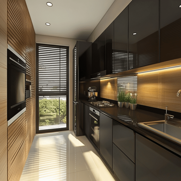 6 Easy Tips for Designing a Chic Small Black Kitchen : Gorgeous Design ...
