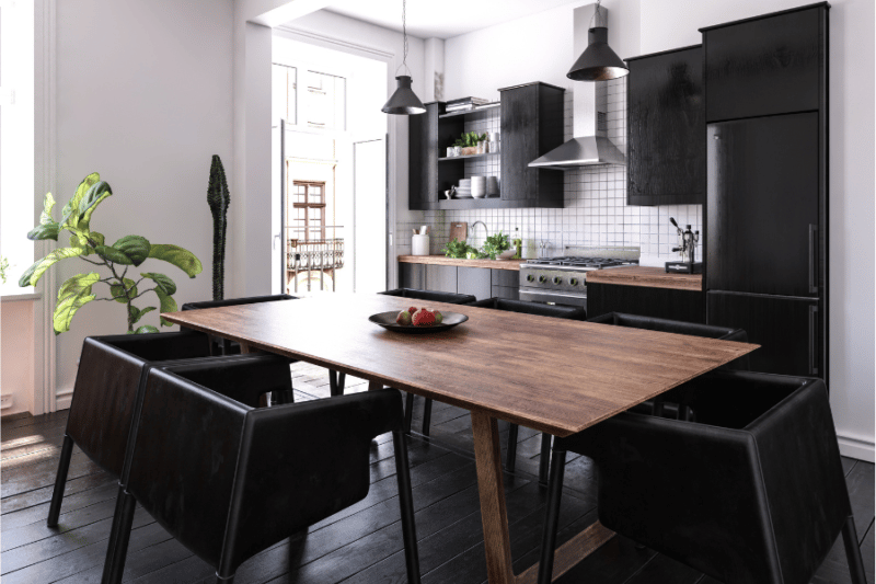 6 Easy Tips for Designing a Chic Small Black Kitchen : Gorgeous Design ...