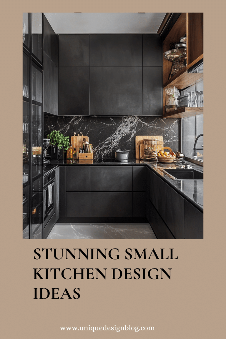 6 Easy Tips for Designing a Chic Small Black Kitchen : Gorgeous Design ...