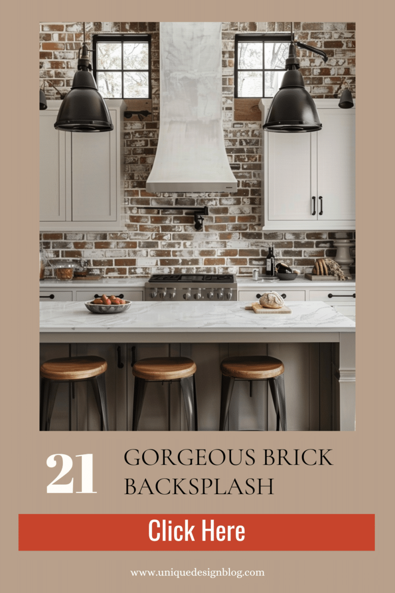 Top Brick Backsplashes : Timeless Kitchen Design Ideas - Unique Design Blog