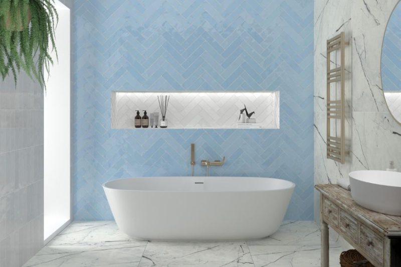 How to Pick : Horizontal vs Vertical Bathroom Tiles - Unique Design Blog