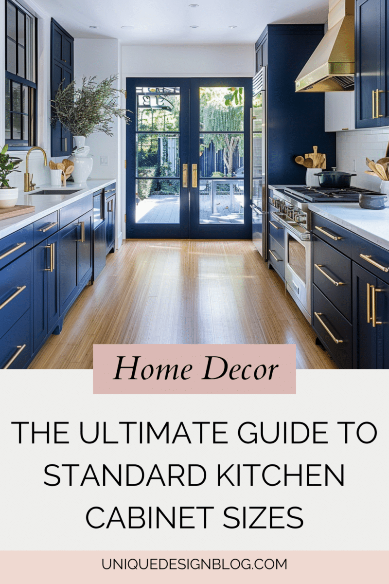 The Ultimate Guide to Standard kitchen Cabinet sizes - Unique Design Blog