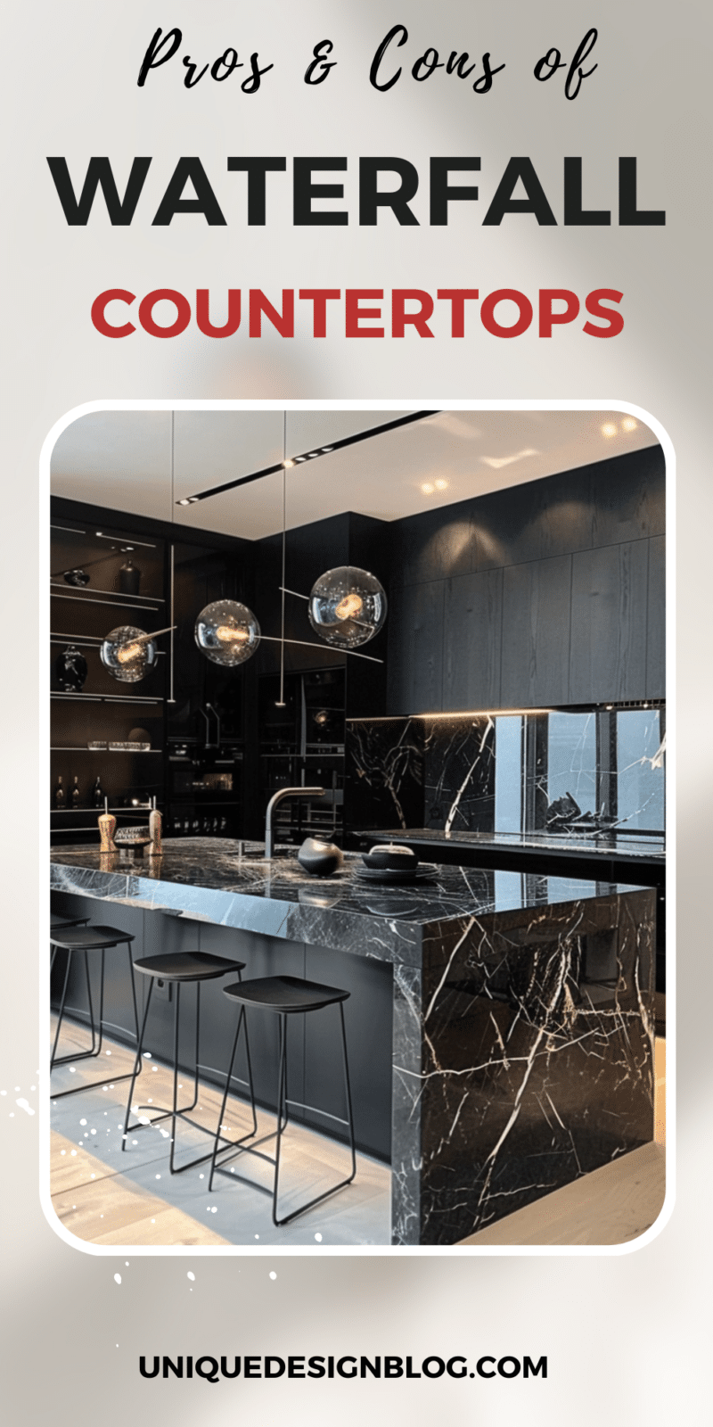 Pros and Cons of Waterfall Countertops: Best Guide - Unique Design Blog