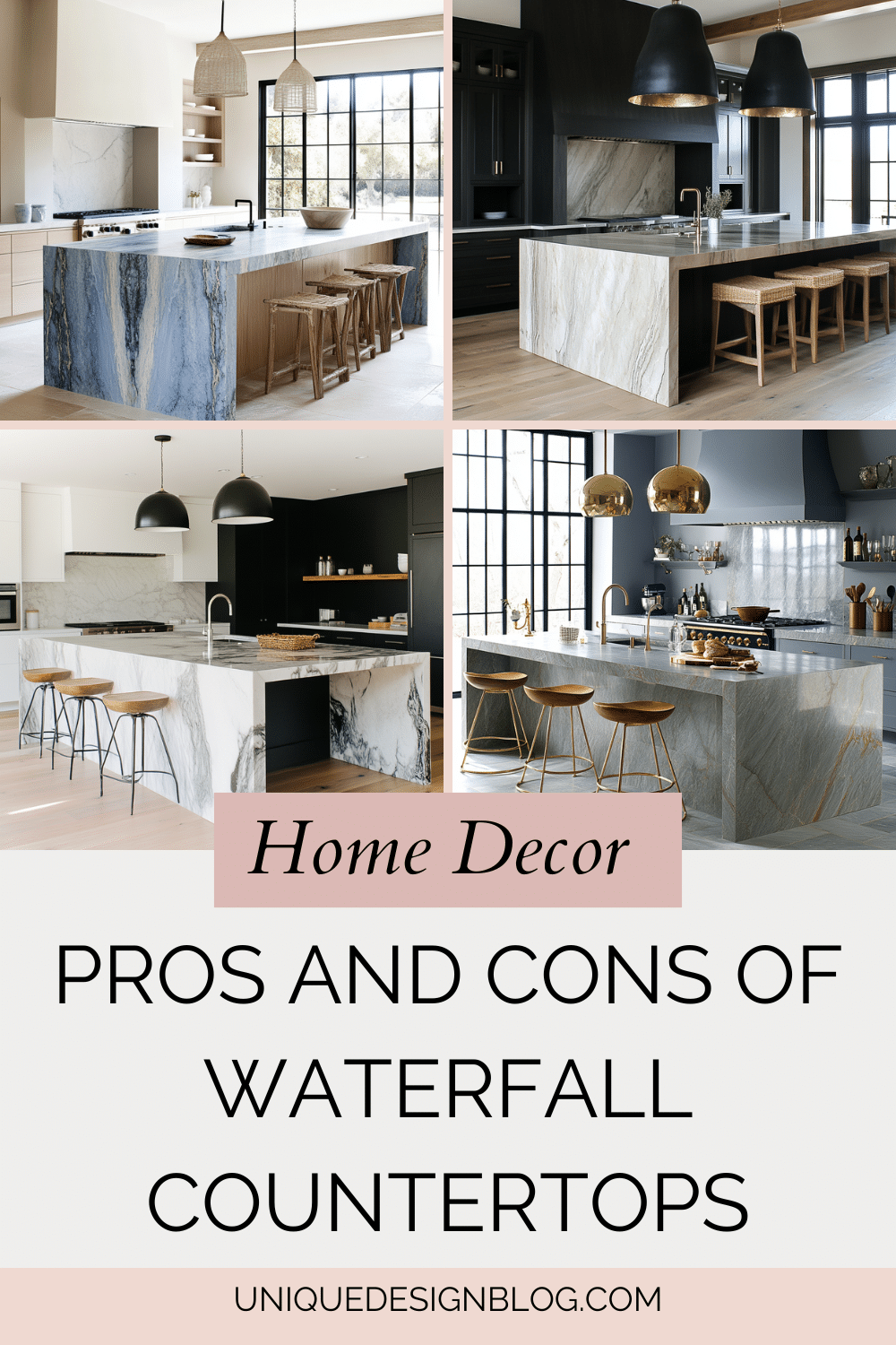 Waterfall Countertops: Best Guide - Unique Design Blog