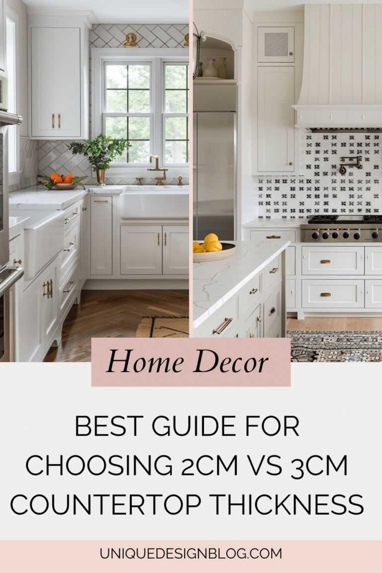 Best Guide for Choosing 2cm Vs 3cm Countertop Thickness - Unique Design ...