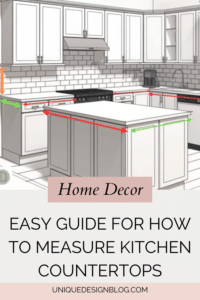 Easy Guide for how to measure kitchen countertops - Unique Design Blog