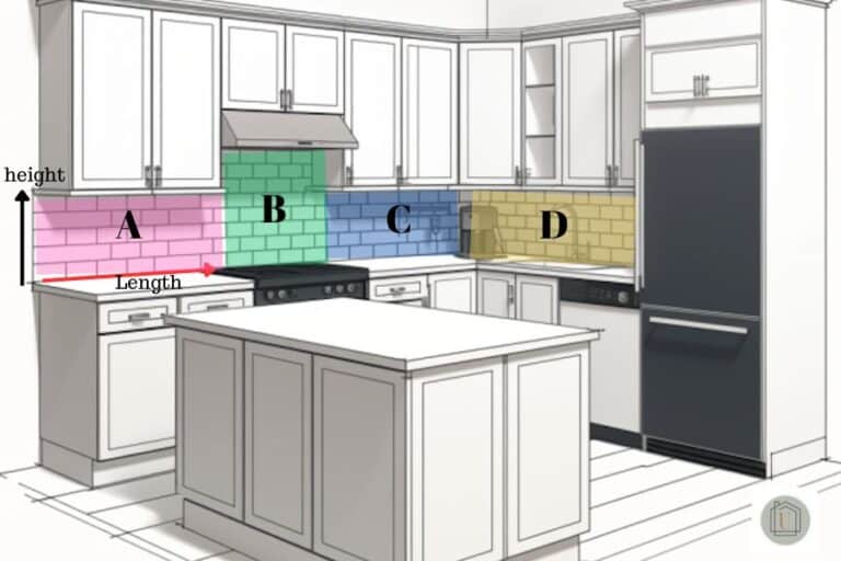 How to measure and calculate kitchen backsplash - Unique Design Blog