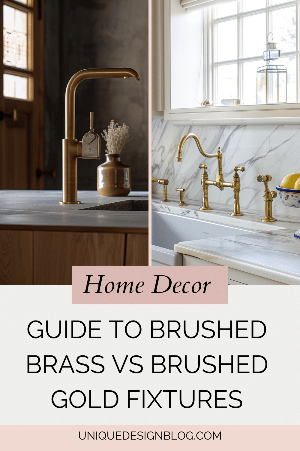 Brushed Brass vs Brushed Gold Fixtures: Key Differences Explained