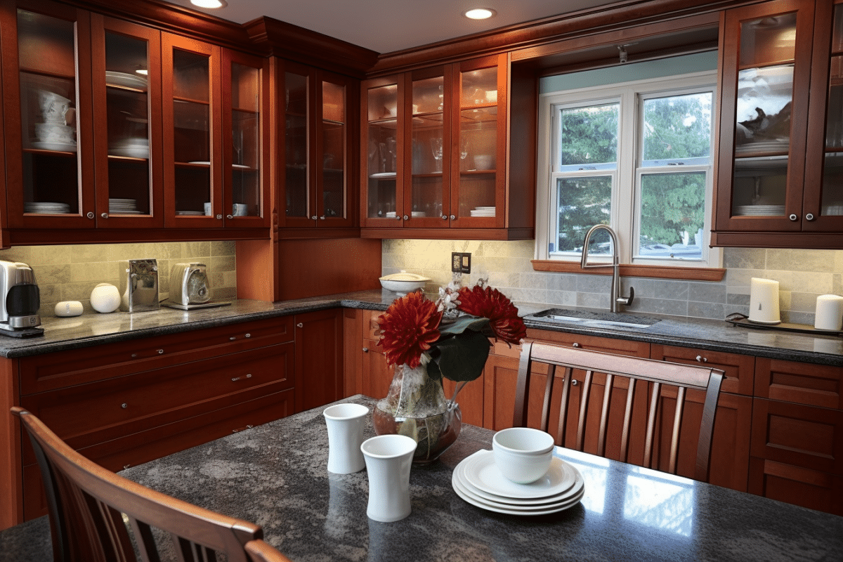 Ways to Update and Modernize Cherry Cabinets in Kitchen - Unique Design ...