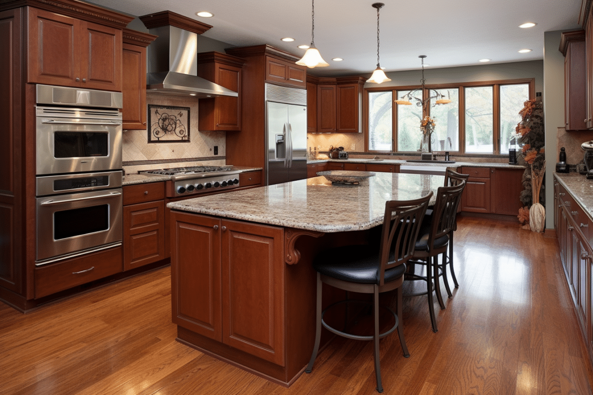 Ways to Update and Modernize Cherry Cabinets in Kitchen - Unique Design ...
