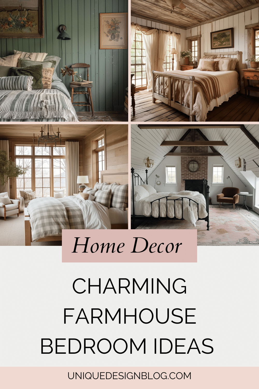 Step into a Country dream: Farmhouse Bedroom Ideas - Unique Design Blog