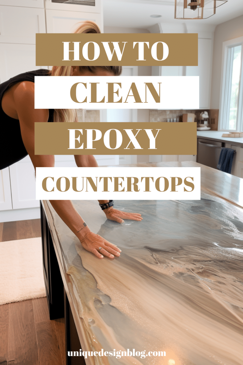 Best Guide for how to clean Epoxy Countertops - Unique Design Blog