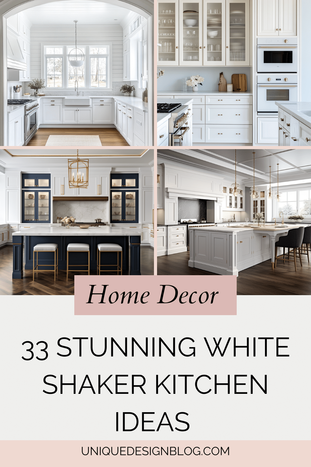 33 Stunning White Shaker kitchen ideas with pictures - Unique Design Blog