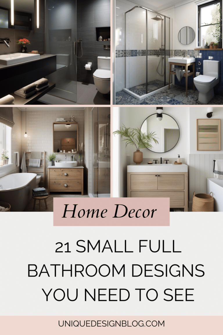 21 Small Full Bathroom Designs You need to See - Unique Design Blog