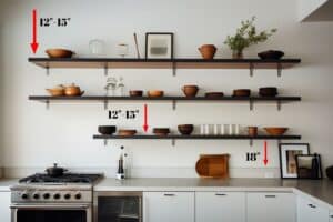 Best Guide to How deep should Kitchen shelves be - Unique Design Blog