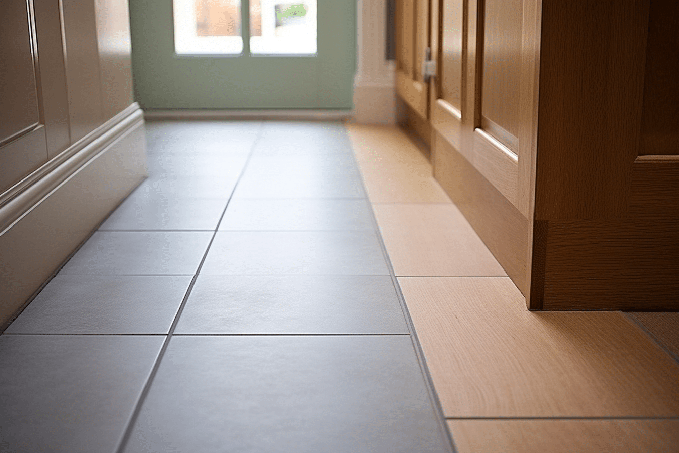 How to combine tile and wood flooring: Transition ideas - Unique Design ...