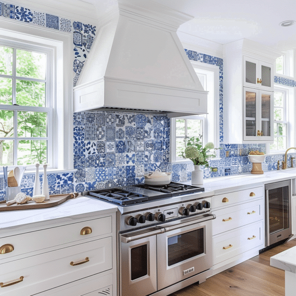 21 Amazing & Chic backsplash ideas for white cabinets - Unique Design Blog