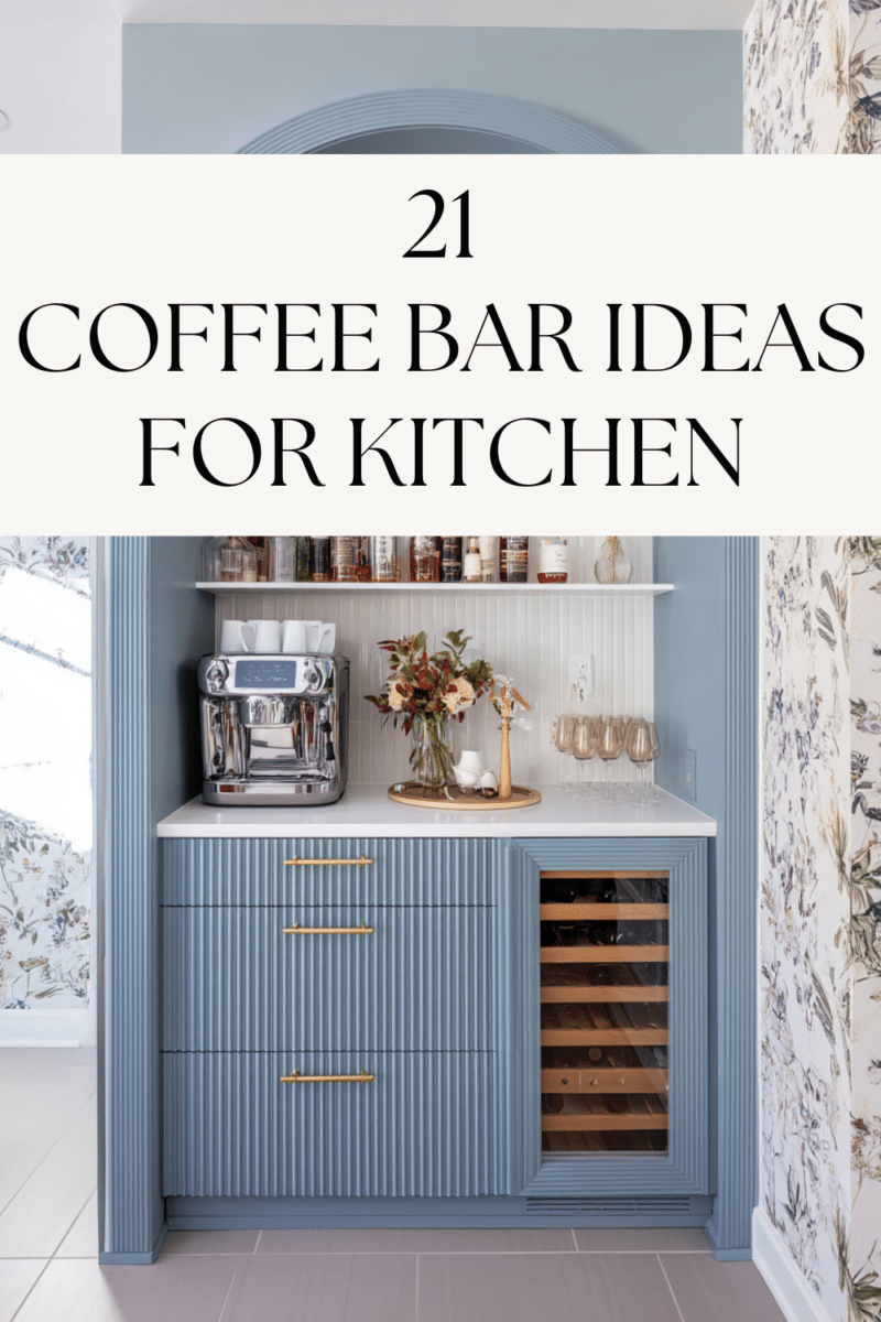 21 Best coffee bar ideas for kitchen counter - Unique Design Blog