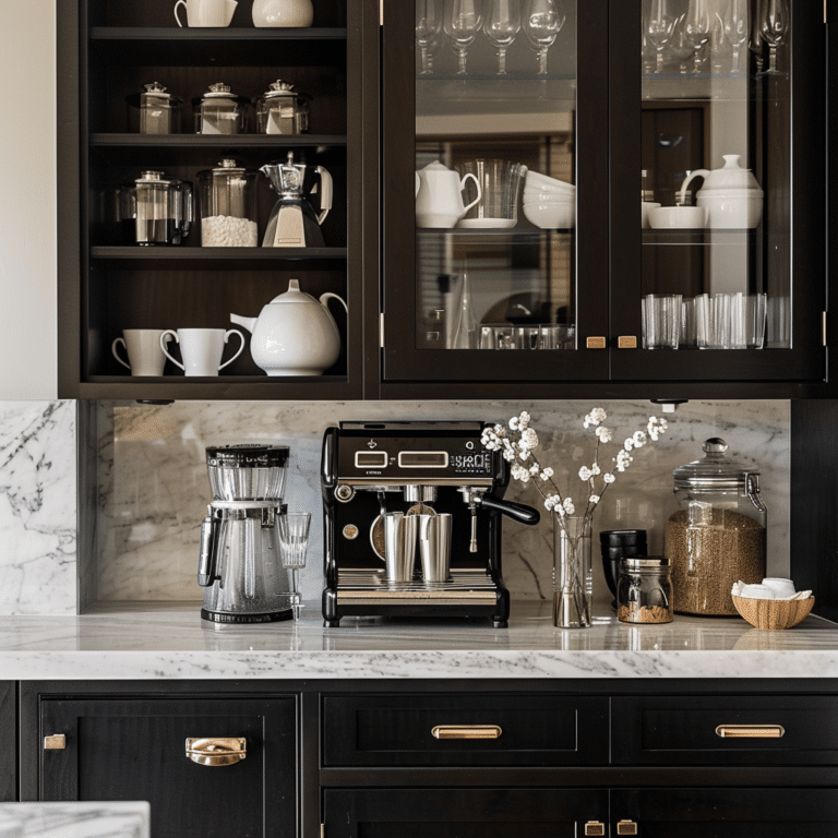 21 Best coffee bar ideas for kitchen counter - Unique Design Blog