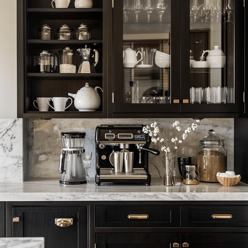 21 Best coffee bar ideas for kitchen counter - Unique Design Blog