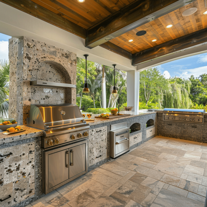 40 Modern Florida outdoor kitchen design ideas - Unique Design Blog