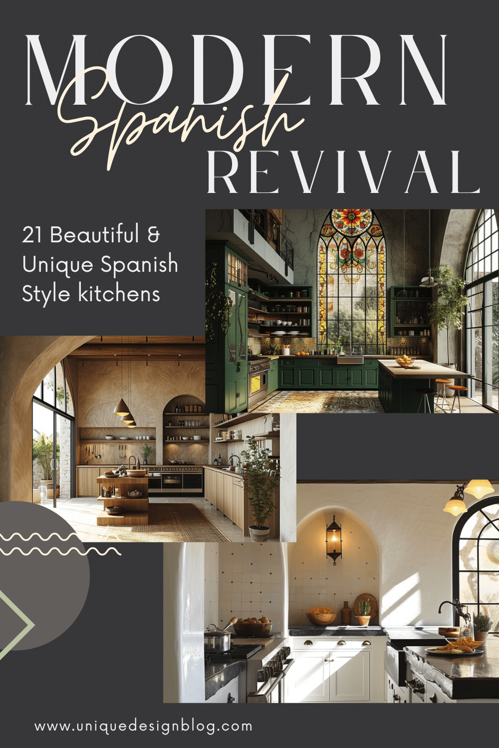 30 Beautiful & Unique Spanish Style kitchens - Unique Design Blog