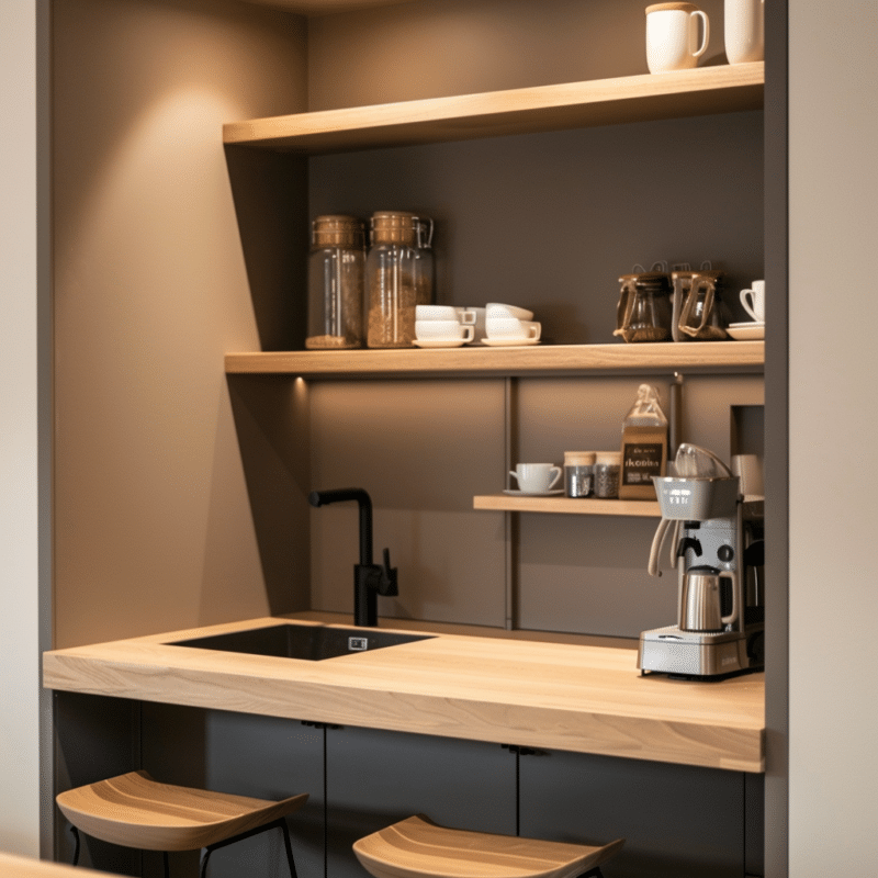 21 Best coffee bar ideas for kitchen counter - Unique Design Blog