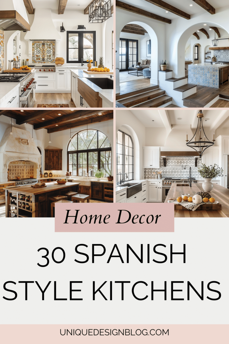 35 Beautiful & Unique Spanish Style kitchens - Unique Design Blog