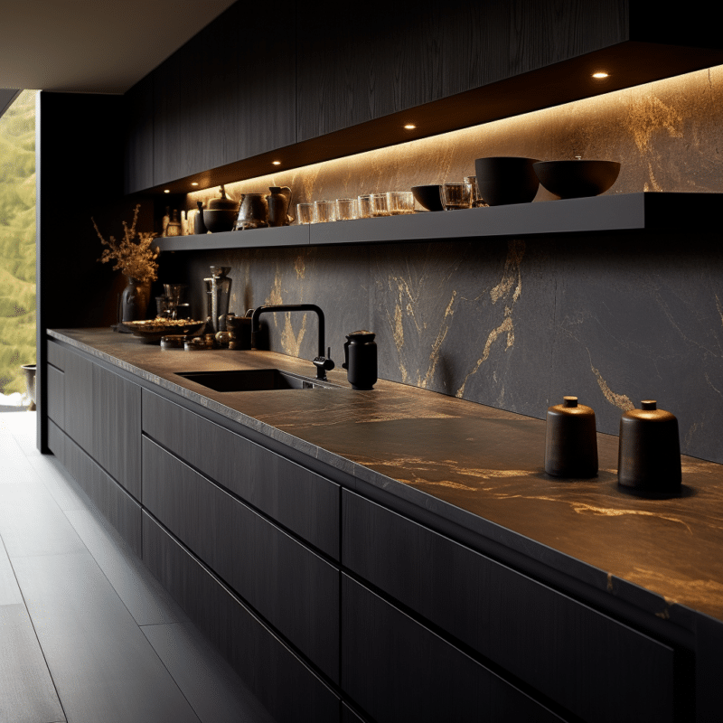 30 Kitchens designs with dark cabinets to inspire you - Unique Design Blog