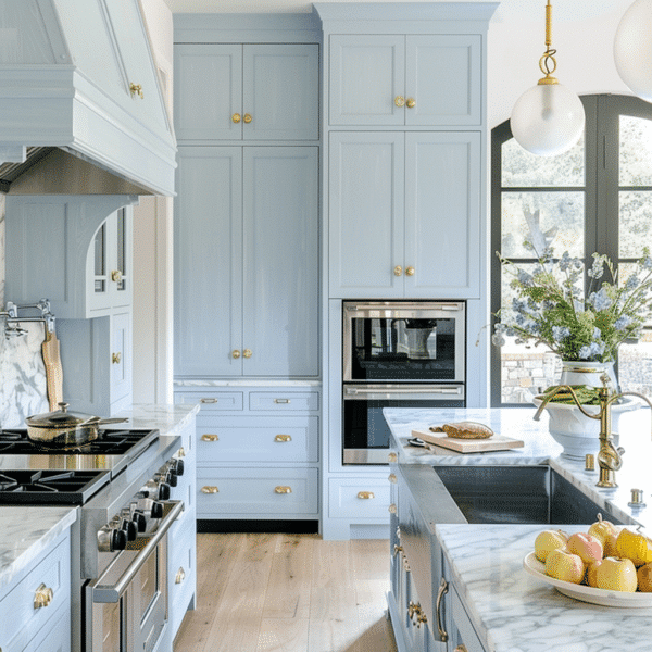 The Perfect Match: 21 Farmhouse Blue Kitchen Cabinets to Inspire Your ...