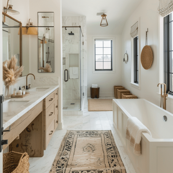 30 Modern Farmhouse bathroom ideas that Inspire You to Redesign - Unique Design Blog