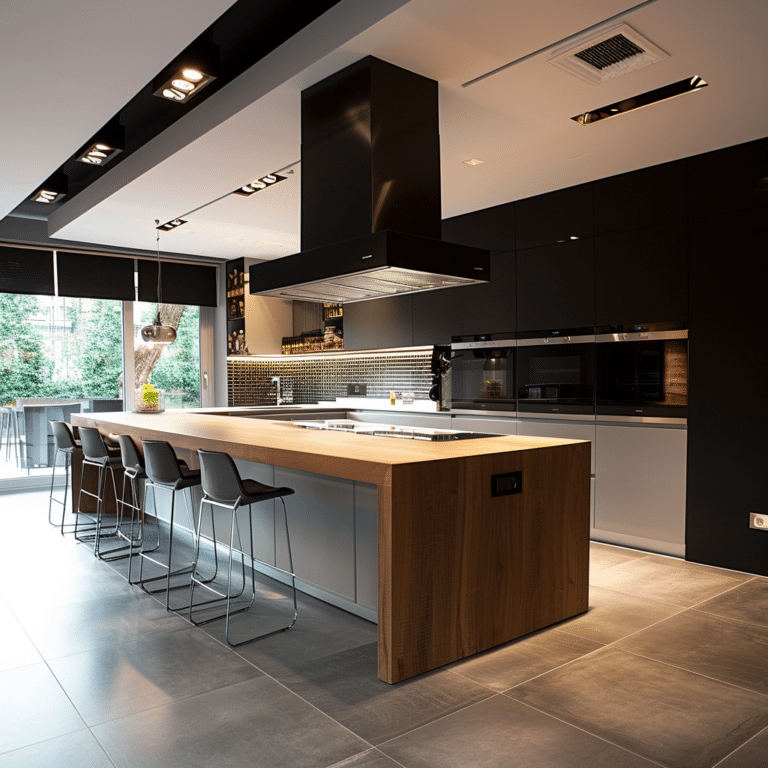 Master the Modern: 30 Waterfall Kitchen Islands that Wow - Unique ...