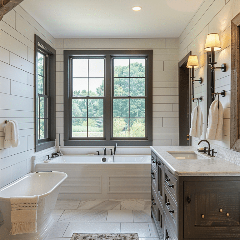 30 Modern Farmhouse bathroom ideas that Inspire You to Redesign - Unique Design Blog
