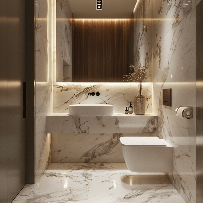 30 Chic and Stylish Powder Room Designs to Inspire You - Unique Design Blog