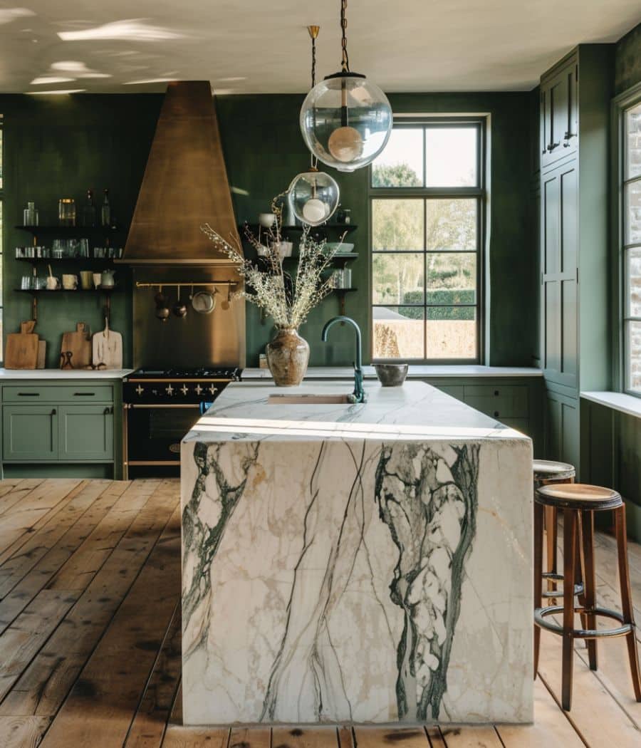 Master the Modern: 30 Waterfall Kitchen Islands that Wow - Unique ...