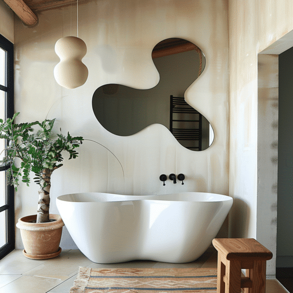 Add Flair to Your Walls: 25 Blob Mirror Ideas for Artistic Interiors ...