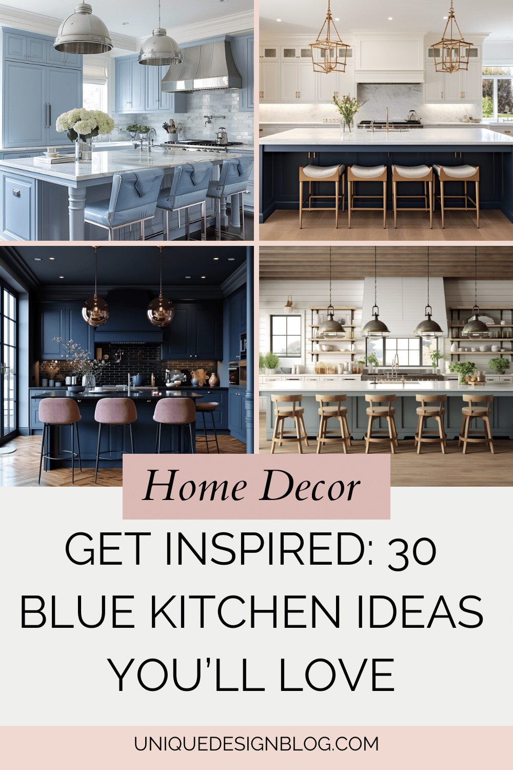 Get Inspired: 30 Blue Kitchen Ideas You’ll Love - Unique Design Blog