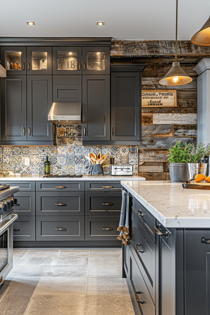 30 Dark Grey Kitchen Cabinets Designs: The Ultimate Guide - Unique ...