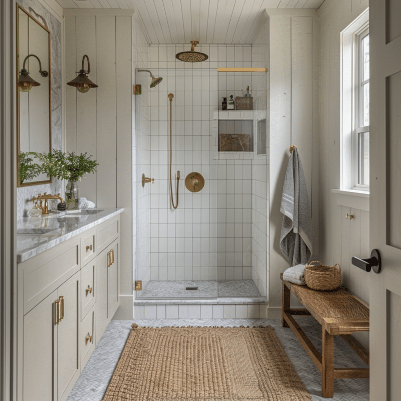30 Dreamy Farmhouse Shower Ideas to Inspire Your Next Remodel - Unique ...