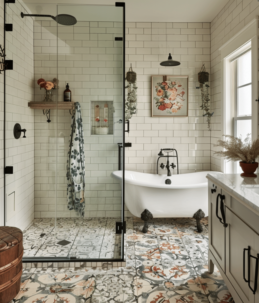 30 Dreamy Farmhouse Shower Ideas to Inspire Your Next Remodel - Unique ...