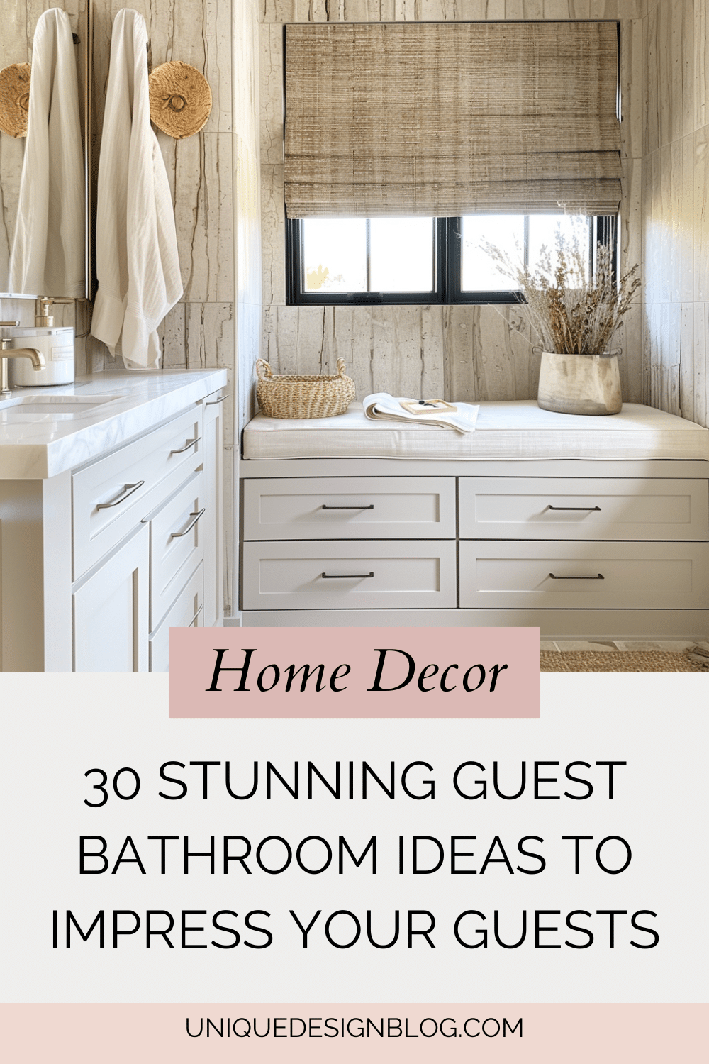 30 Stunning Guest Bathroom Ideas to Impress Your Guests - Unique Design ...
