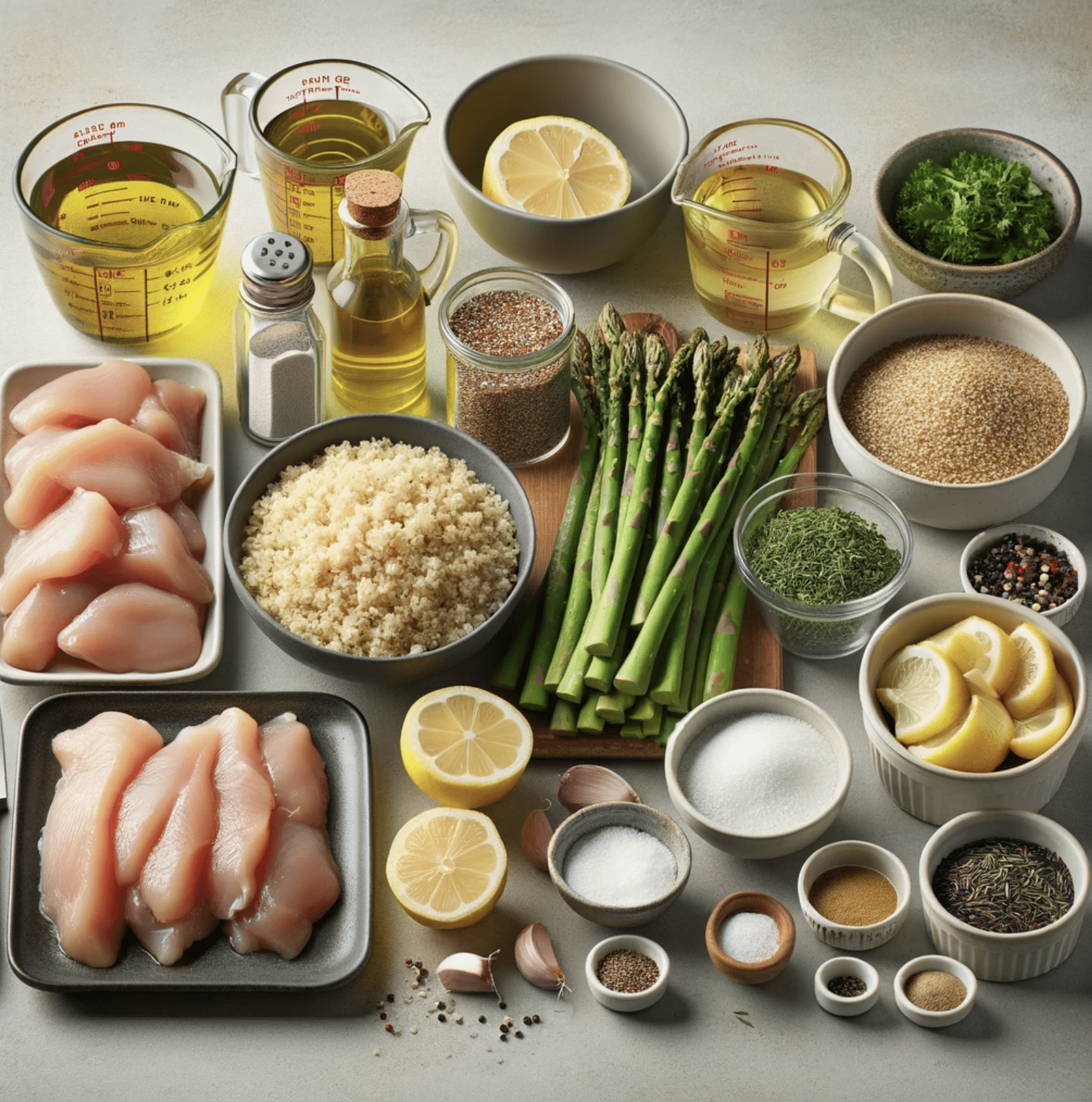 Lemon Chicken Tenders and Asparagus Quinoa - Unique Design Blog
