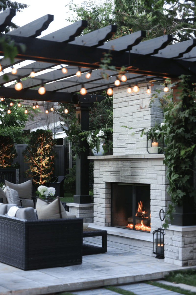 Transform Your Backyard: 25 Stunning Outdoor Fireplace Ideas for Cozy ...