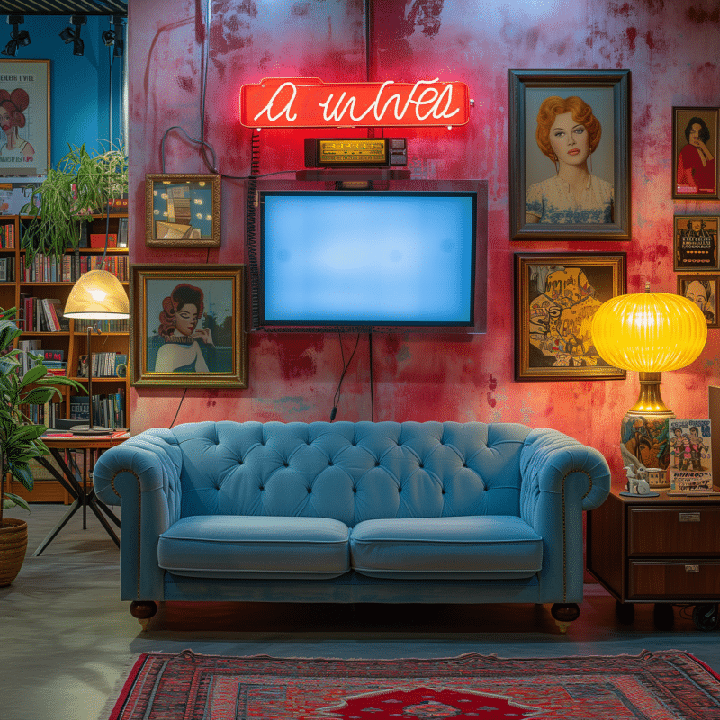 Bold & Bright: 25 Funky Retro Living Room Ideas to Try - Unique Design Blog