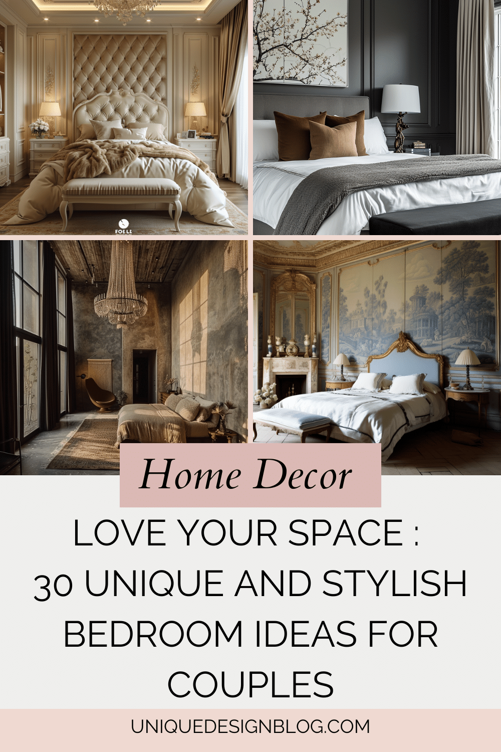Love your space : 30 Unique and Stylish bedroom ideas for couples ...